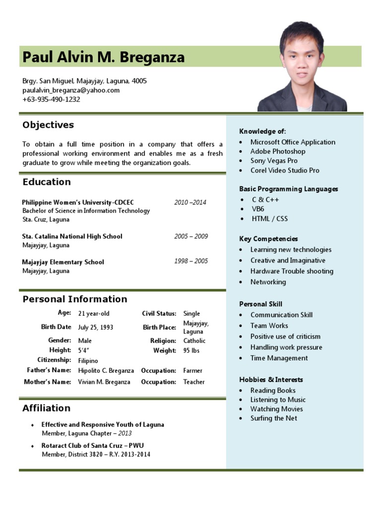 Paul Alvin M. Breganza: Objectives | PDF | Computing | Software