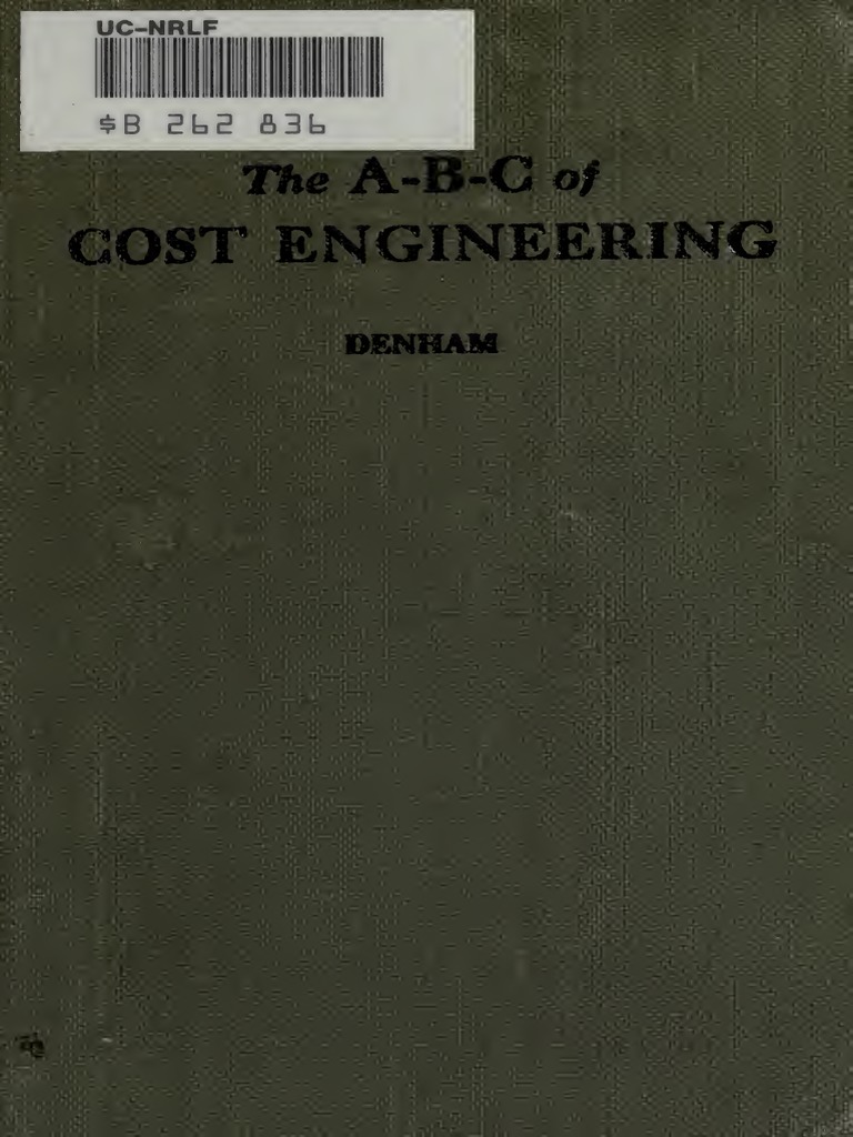 ABC of Cost Engineering | PDF | Cost Accounting | Expense