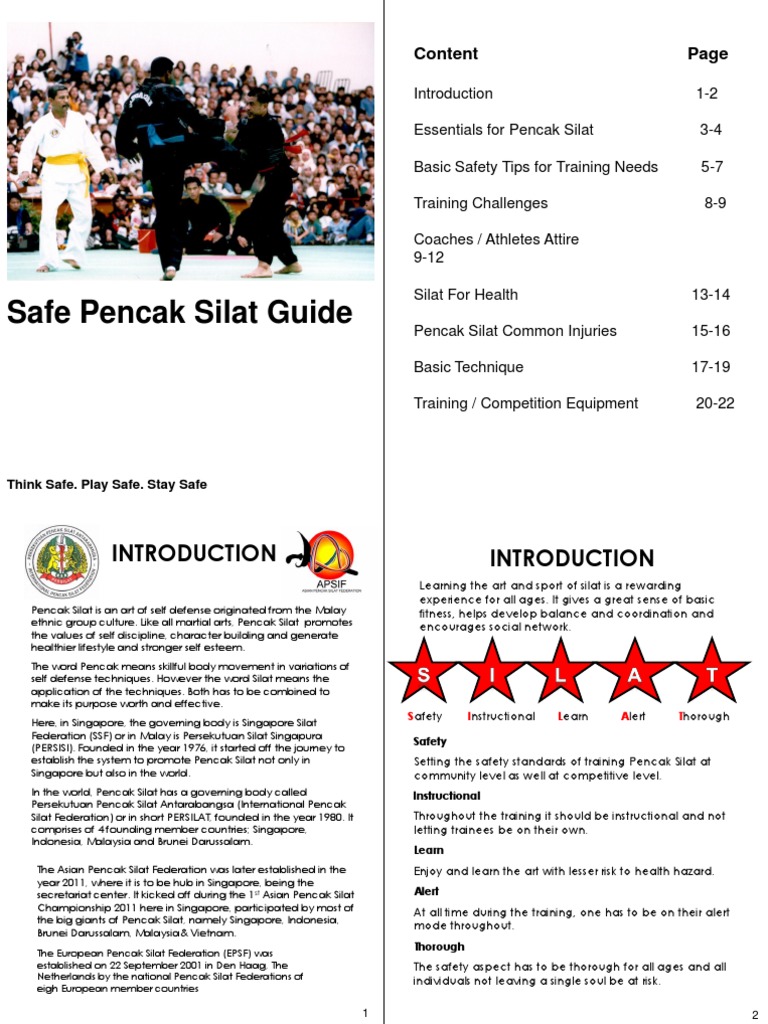 Pentjhak Silat Manual For Beginners | PDF | Injury | Wellness