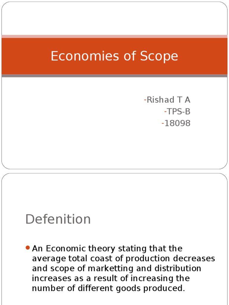 Economies of Scope | PDF
