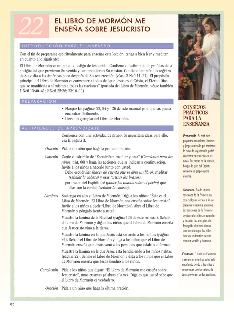 Manual para Niños - Libro de Mormon | PDF | Libro de Mormón | Oración
