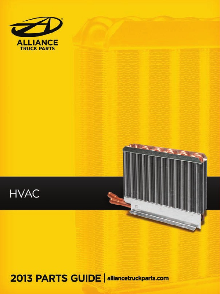 Alliance Truck Parts HVAC Catalog | PDF | Mechanical Fan | Hvac