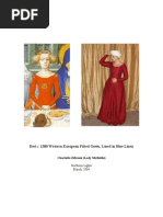 Italian Renaissance GOWN CONSTRUCTION | PDF | Seam (Sewing) | Sewing