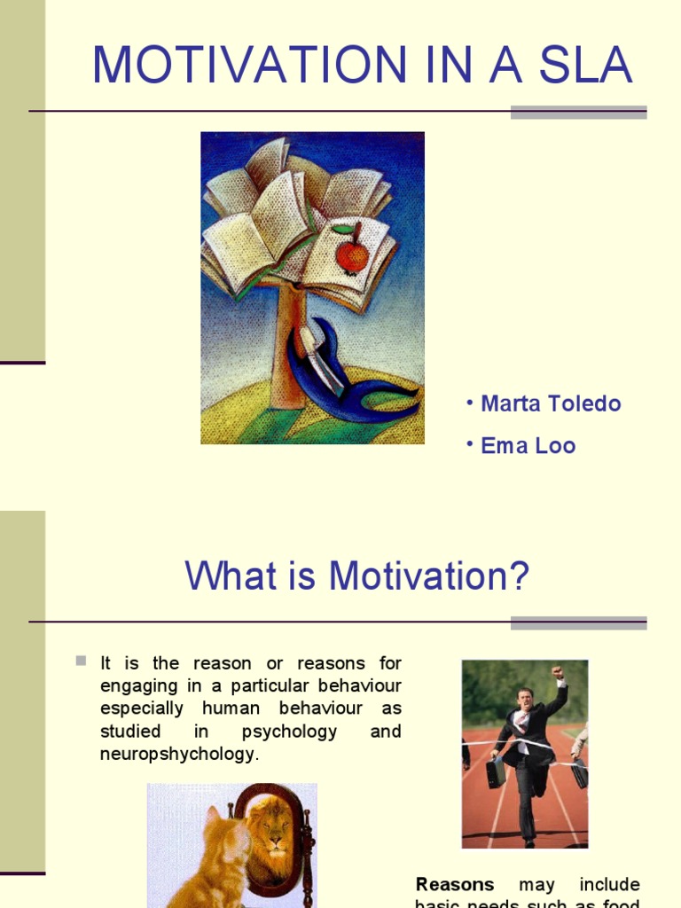 Motivation in A Sla | PDF | Second Language | Motivation