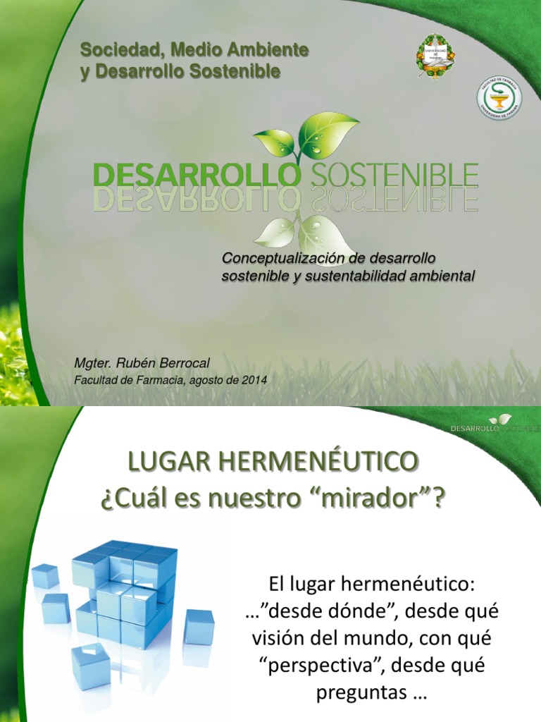 Clase 1 - Conceptualización de Desarrollo Sostenible y Sustentabilidad Ambiental | PDF ...