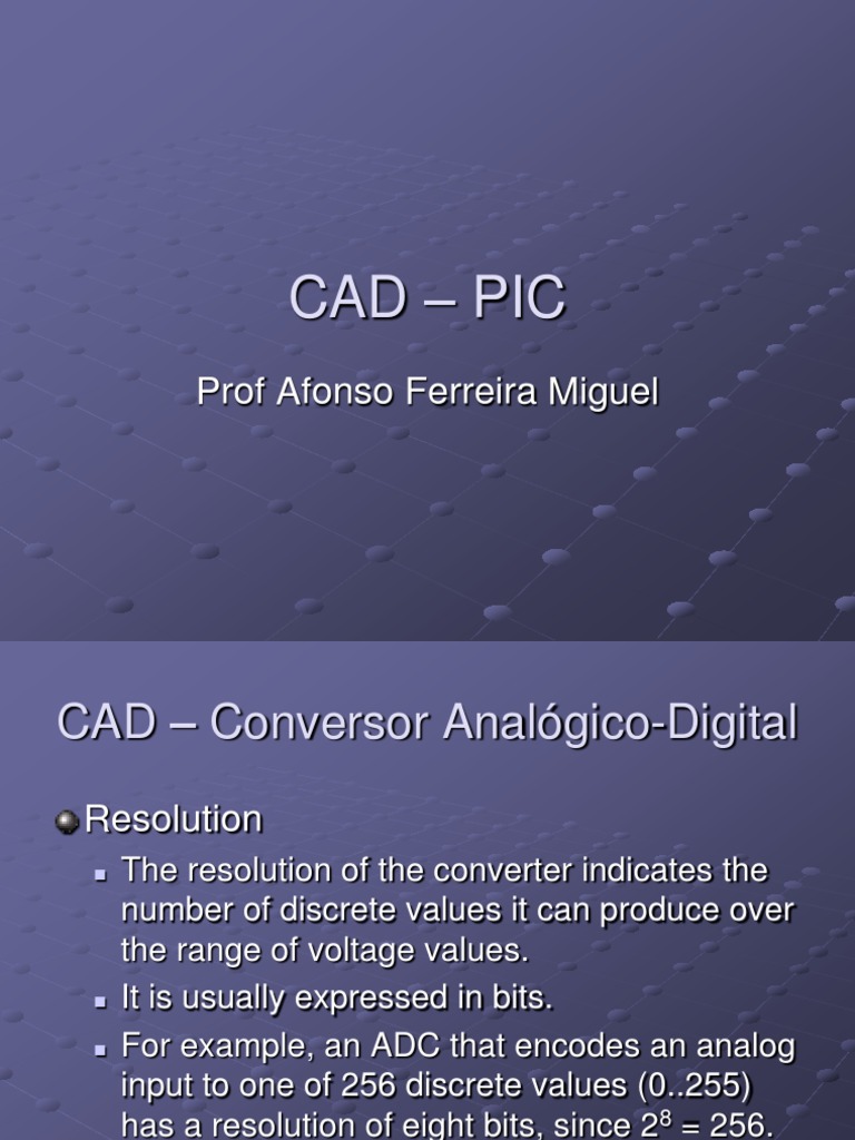CAD - Pic: Prof Afonso Ferreira Miguel | PDF | Analog To Digital ...
