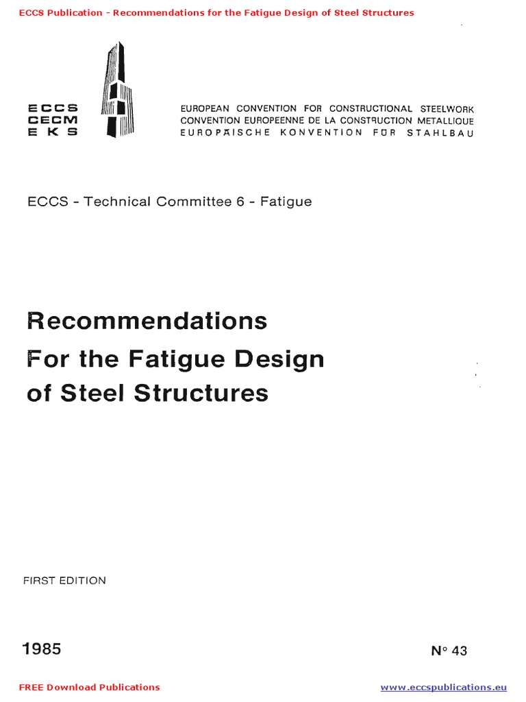 Fatigue Design Recommendations for Steel | PDF | Architectural Design ...