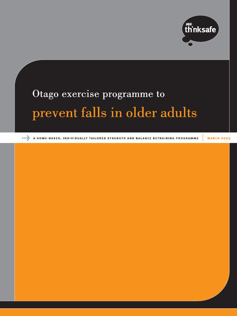 Otago Exercise Programme for Fall Prevention | PDF | Balance (Ability ...
