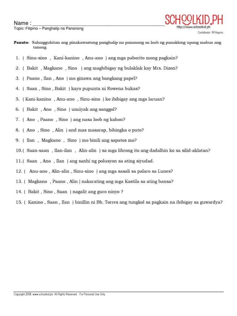 Panghalip Na Pananong