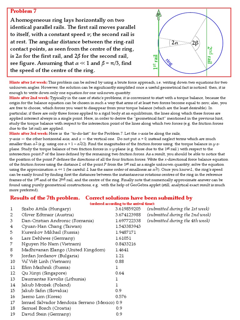 Problem7 Final With Results PDF | PDF | Torque | Force