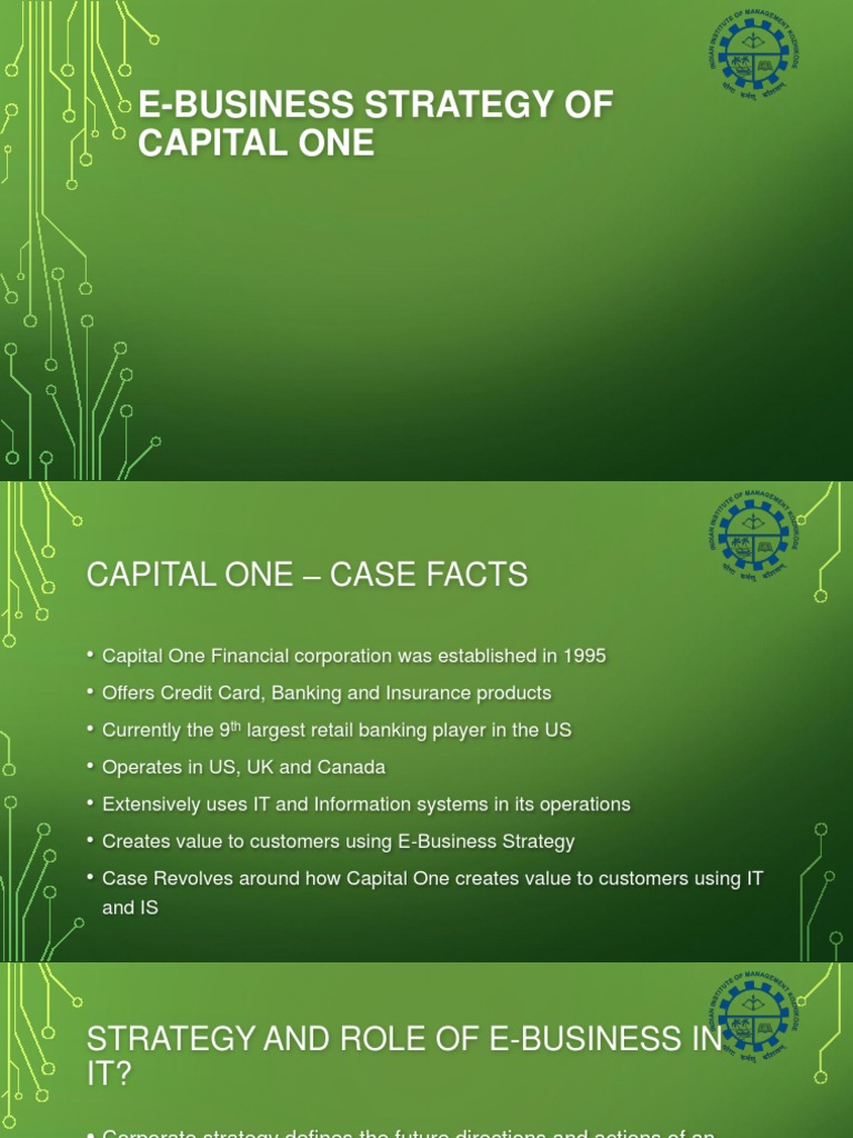 Capital One's E-Business Strategy Overview | PDF | Capital One ...