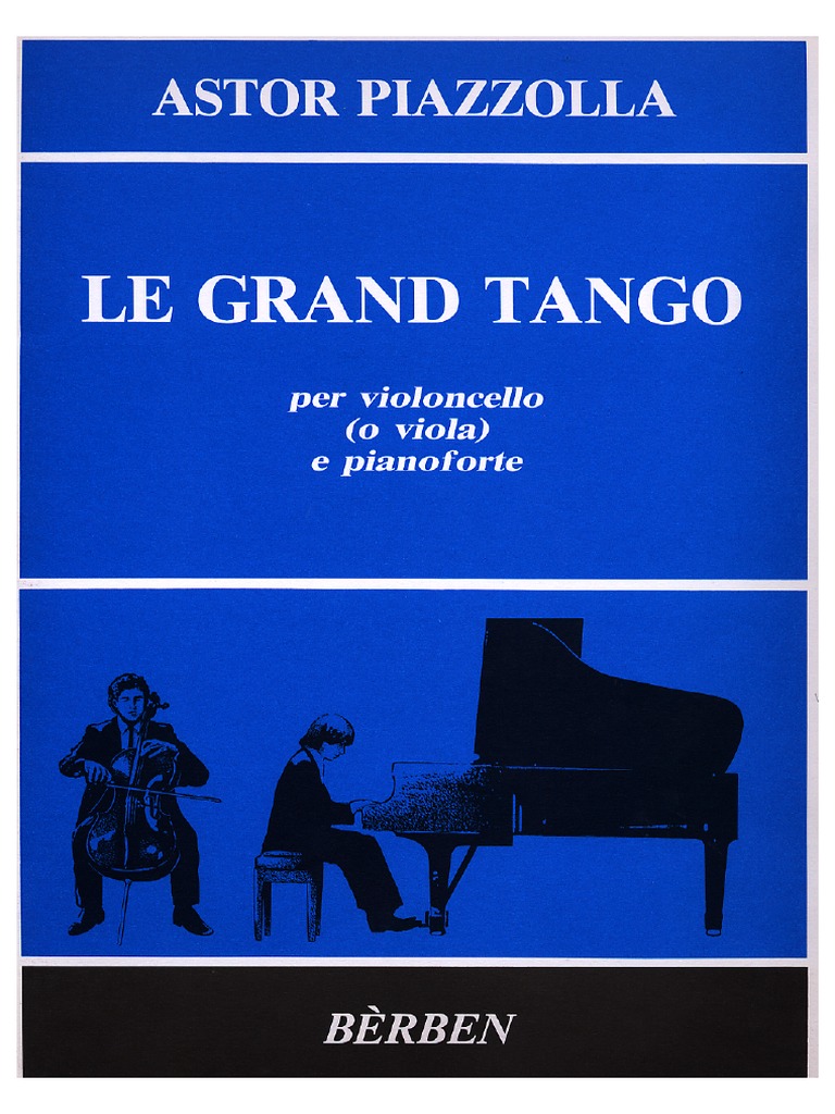 Piazzolla - Le Grand Tango (Cello & Piano) | PDF | Tango | Uruguayan ...