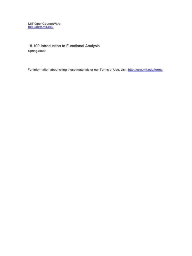 Introduction To Functional Analysis Lec08 Pdf Lebesgue