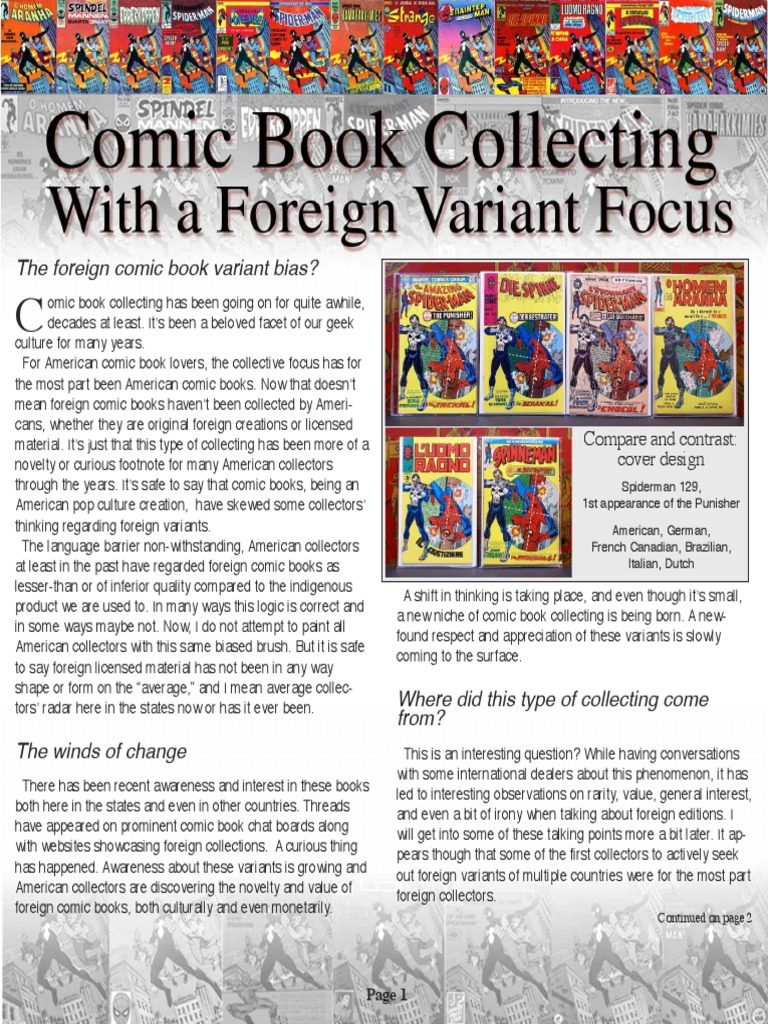 Comic Book Foreign Final Lower Rez | PDF | Comic Book | Bias