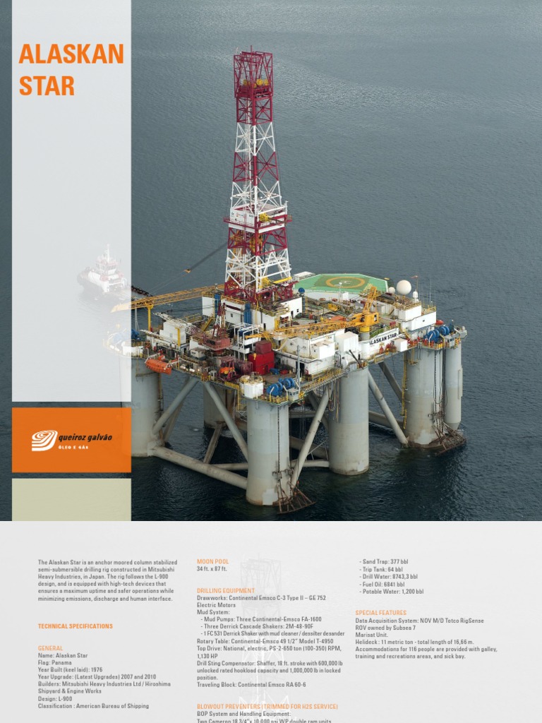 Technical Specifications and Capabilities of the Alaskan Star, a Column ...