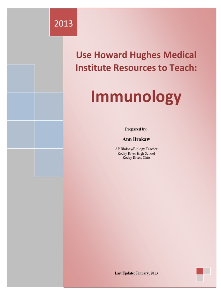 HHMI Immunology Guide | PDF | Cytotoxic T Cell | Humoral Immunity