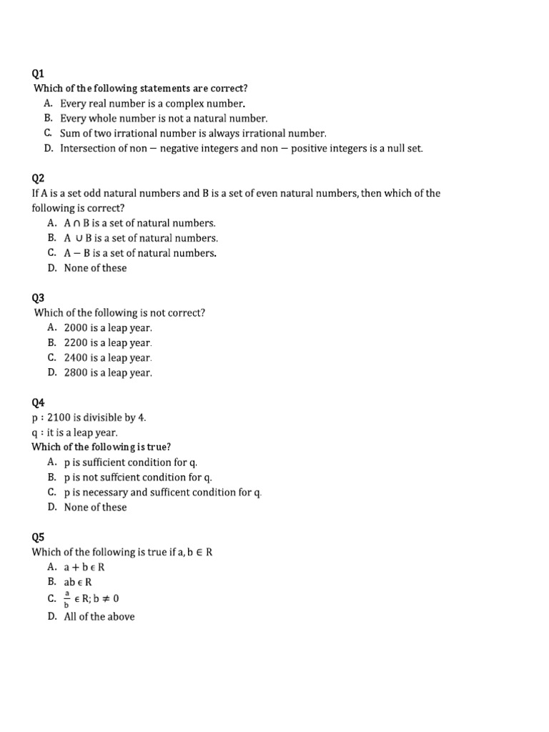 FAC Notations Notes | PDF | Integer | Rational Number