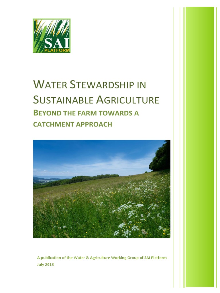 Water Stewardship Report | Download Free PDF | Resource | Aquatic Ecology