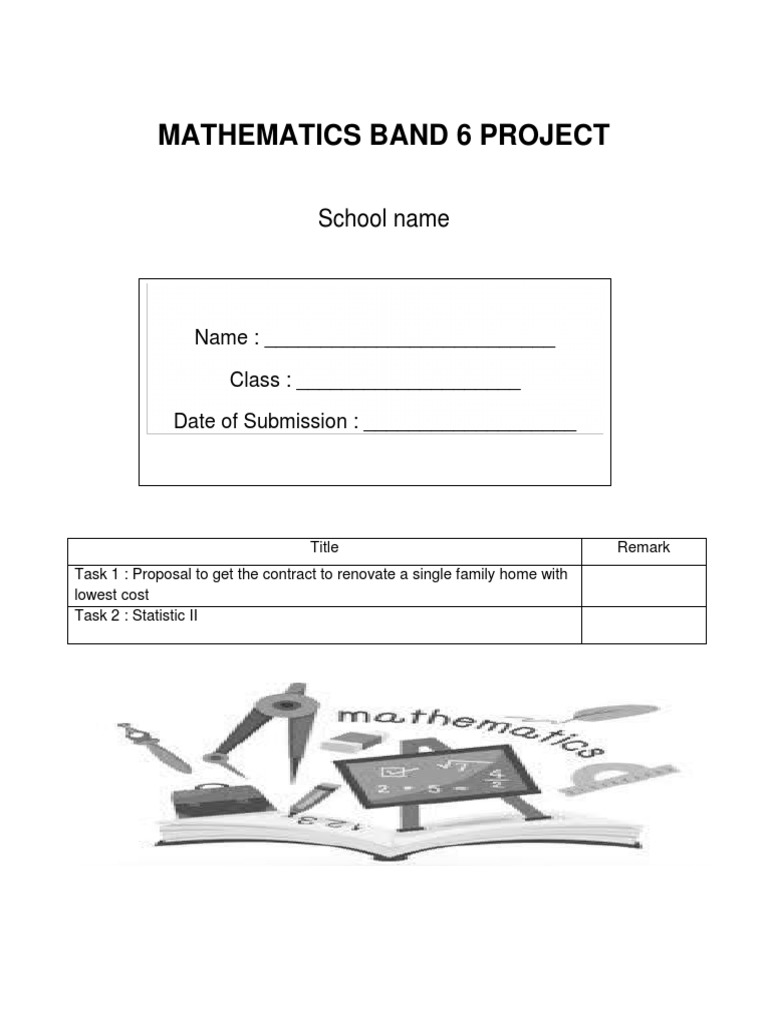 Mathematics Project Form 3 | PDF | Percentage | Kitchen
