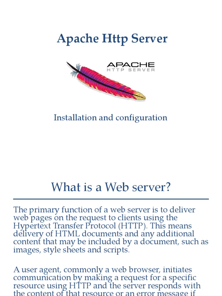 Apache HTTP Server: Installation and Configuration | PDF | Apache Http Server | Web Server