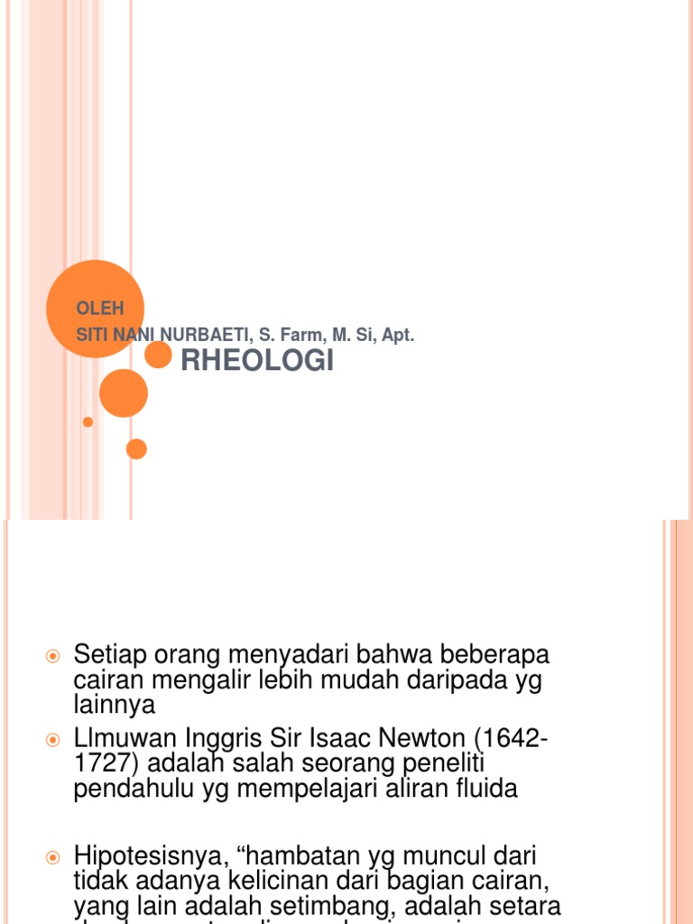 RHEOLOGI | PDF