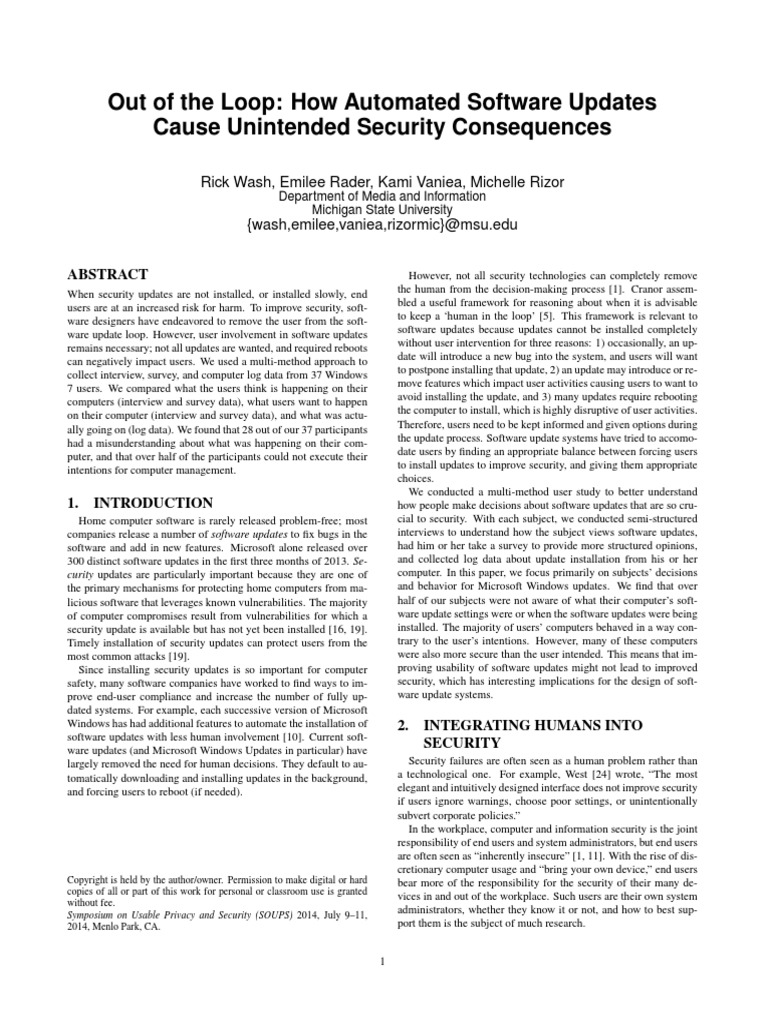 Out of The Loop | PDF | Vulnerability (Computing) | Microsoft Windows