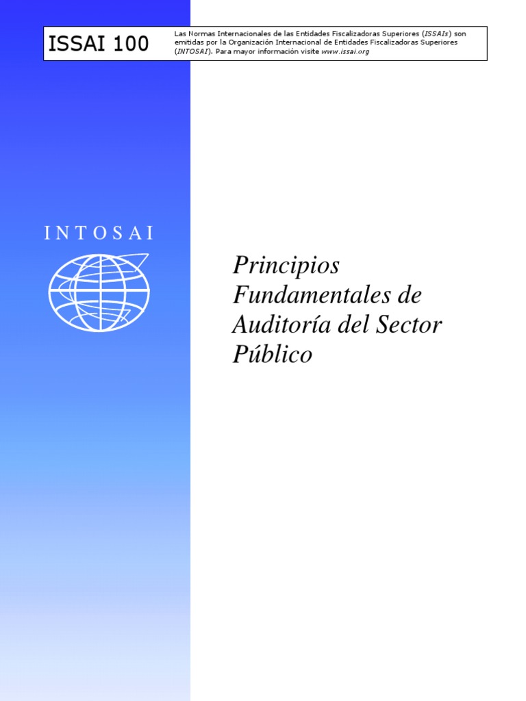 Issai-100-S-new Principios Fundamentales de Auditoría Del Sector Público | PDF | Auditoría ...