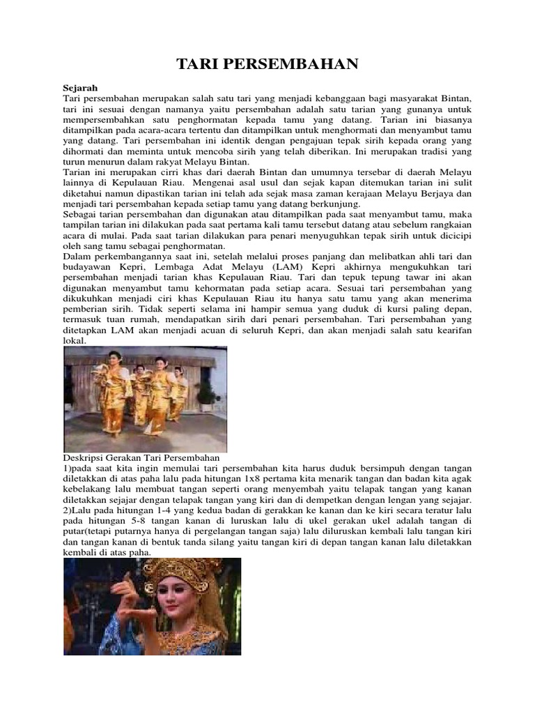 Tari Persembahan | PDF