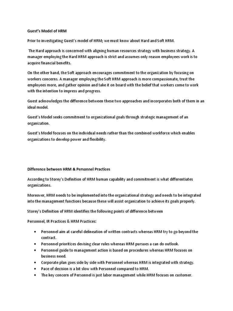 Guest Model | Human Resource Management | Employment