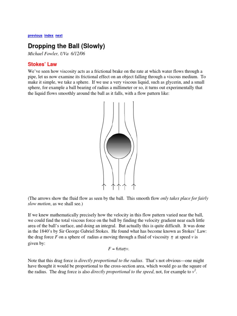 Stokes_Law.pdf | Drag (Physics) | Viscosity