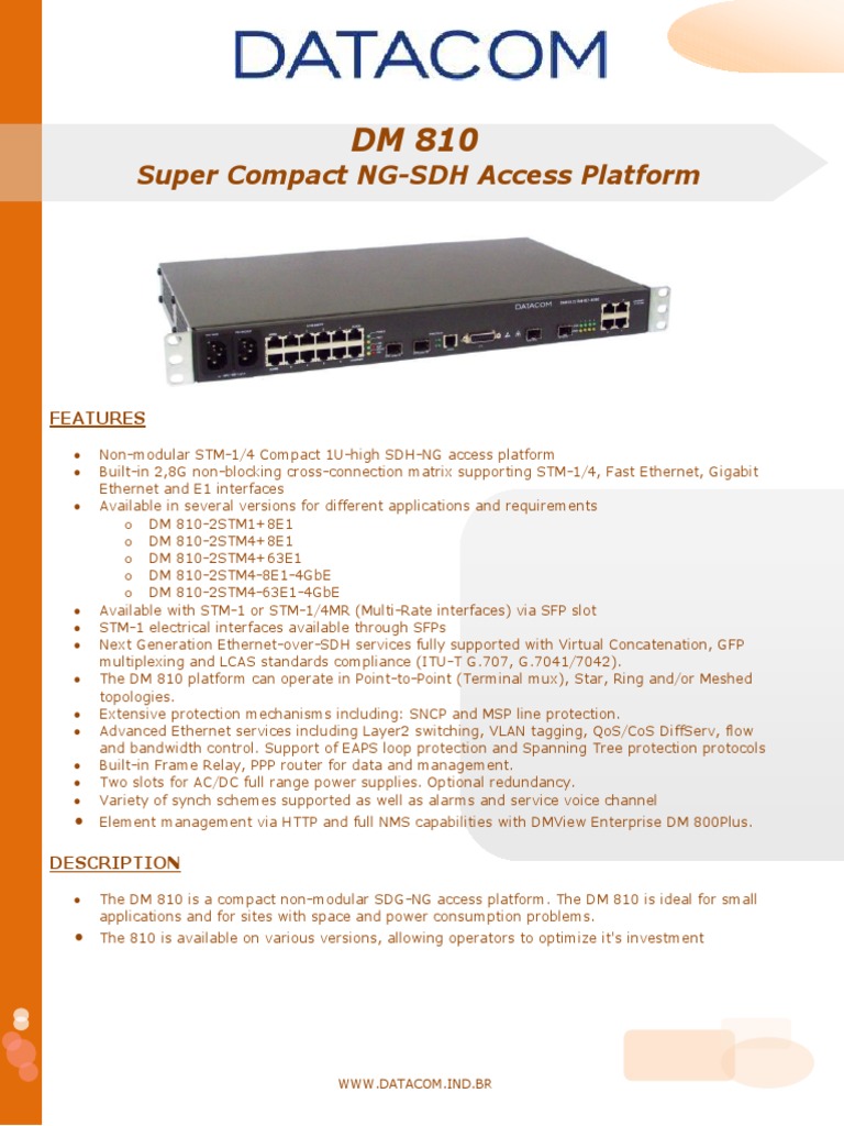 DM 810 | PDF | Ethernet | Computer Network
