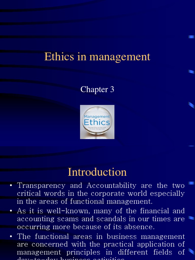 Ethics in Management | PDF | Whistleblower | Business Ethics