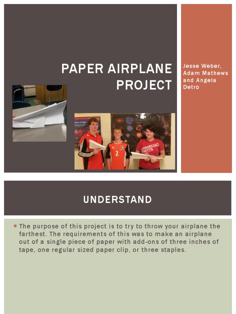 Paper Airplane Design Challenge | PDF | Technology & Engineering