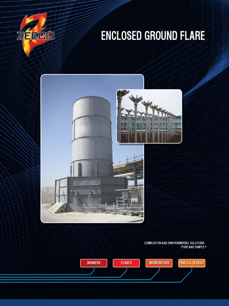 Enclosed Ground Flare | PDF | Combustion | Computational Fluid Dynamics