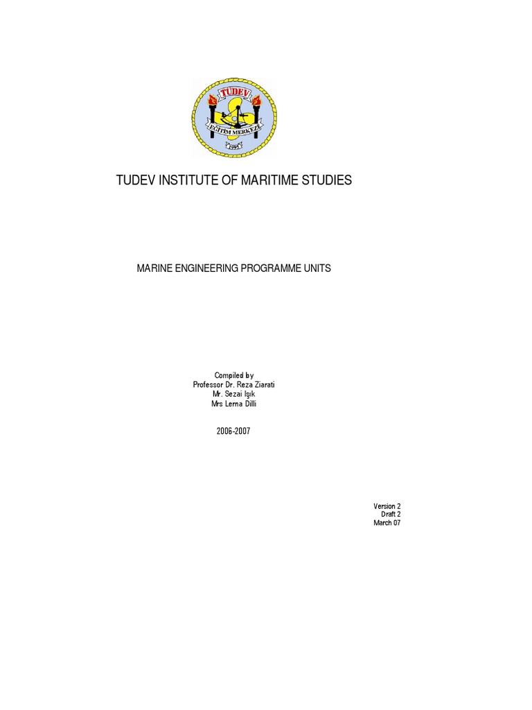 Marine Engineering Programme Overview | PDF | Trigonometric Functions ...