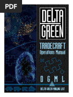 Delta Green 2015 RPG Cheat Sheets | PDF | Mental Disorder