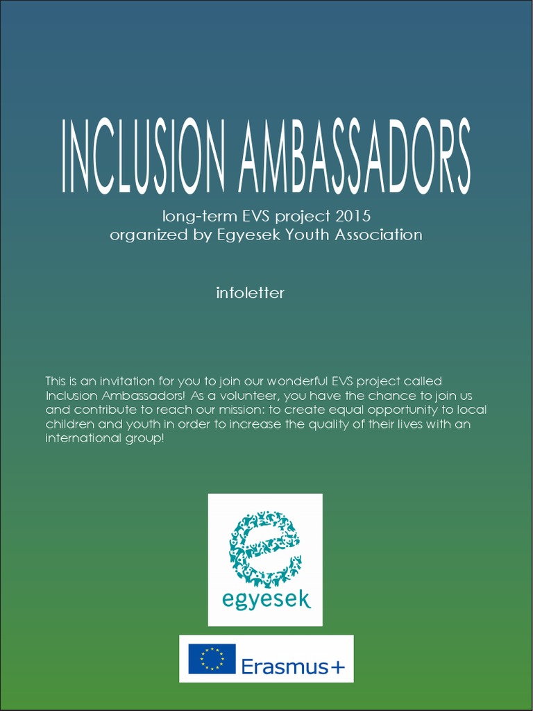 Infoletter - Inclusion Ambassadors | PDF | Volunteering | Mentorship