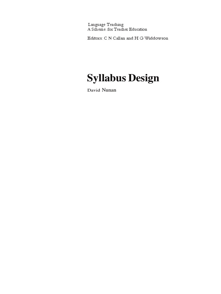 0,680, Syllabus Design | PDF | Curriculum | Language Education