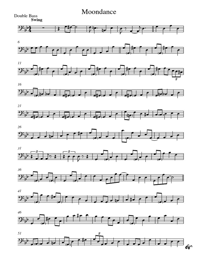 Moondance Bass | PDF | Music Production | Music Performance