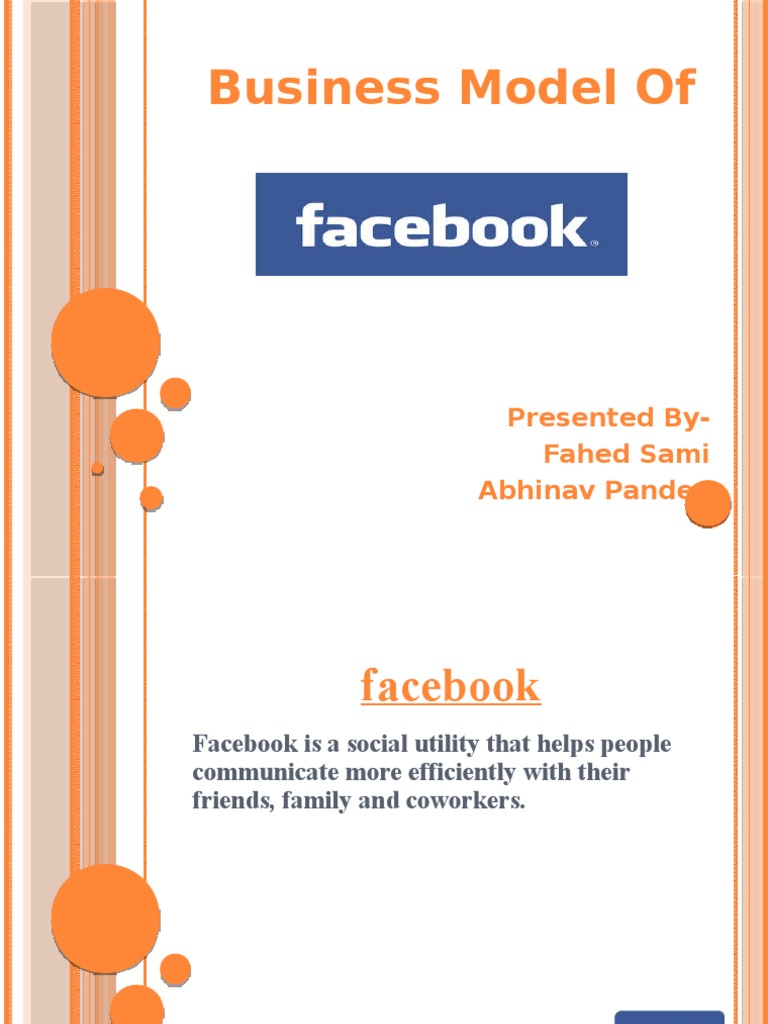 Facebook's Business Model Overview | PDF | Facebook | Social Networking ...