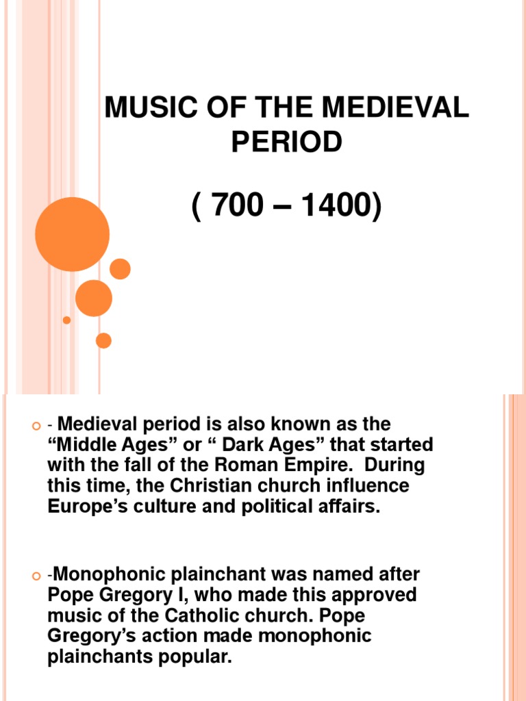 Music of The Medieval Period (Music 9 | PDF | Baroque Music | Johann ...