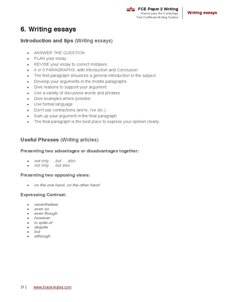 FCE Writing | PDF | Essays | Argument