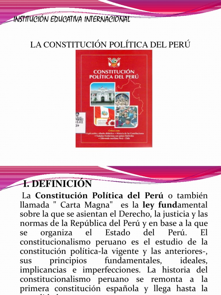 Constitución Política Del Perú | PDF | Esfera pública | Instituciones ...