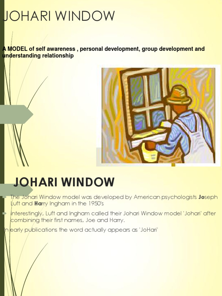 Johari Window: A MODEL of Self Awareness, Personal Development, Group ...