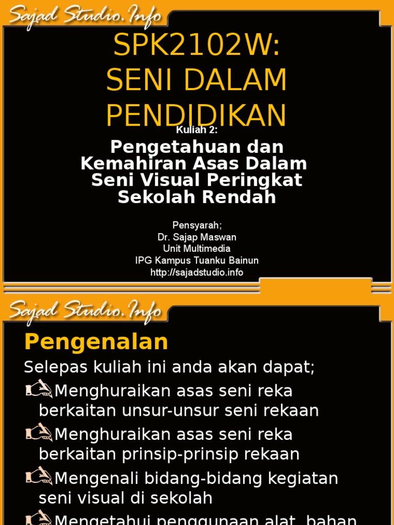 Kemahiran Asas Seni Visual | PDF