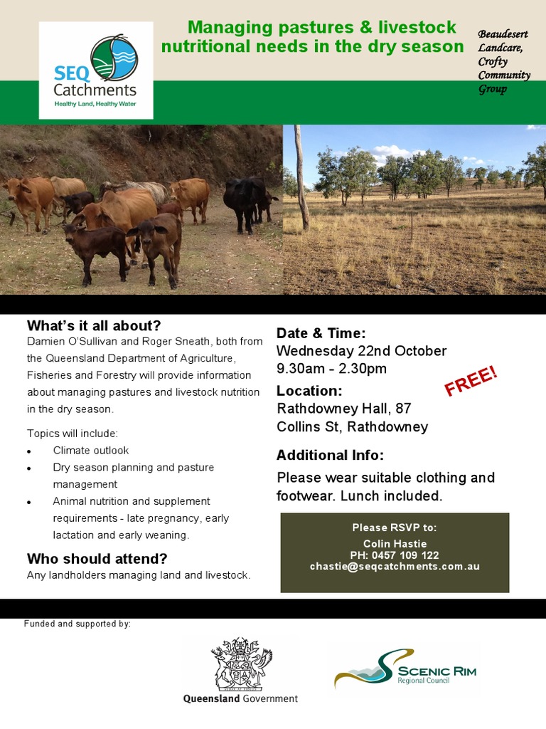 Dry Season Livestock Nutrition Workshop | PDF