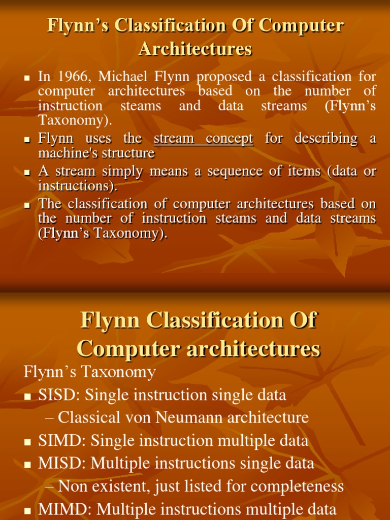 Flynns Classification | Central Processing Unit | Parallel Computing