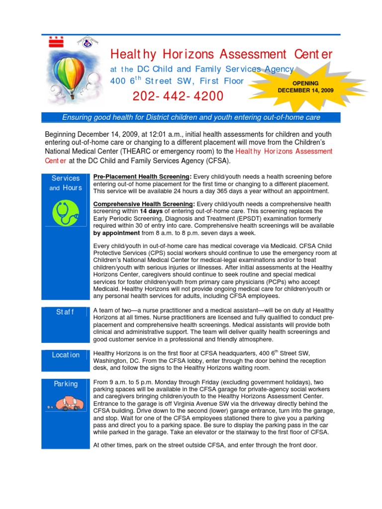 Healthy Horizons Assessment Center | Health Care | Medical