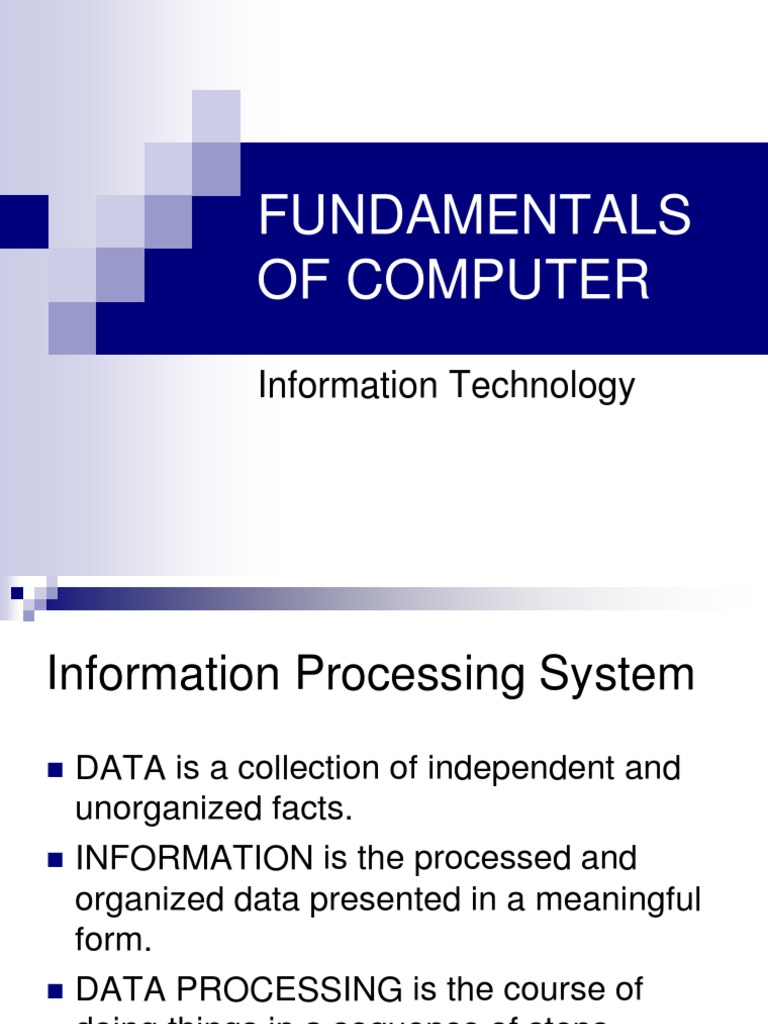 Fundamentals of Computer | PDF | Operating System | Graphical User Interfaces