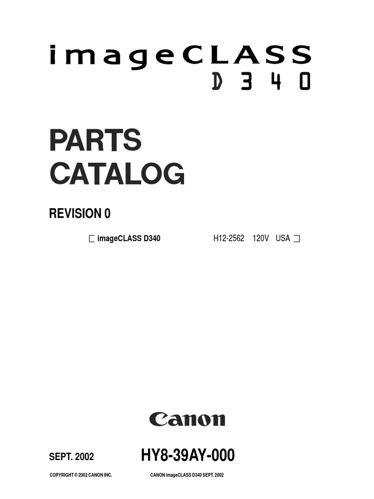 imageCLASS D340 - PC PDF | PDF | Electrical Connector | Copyright